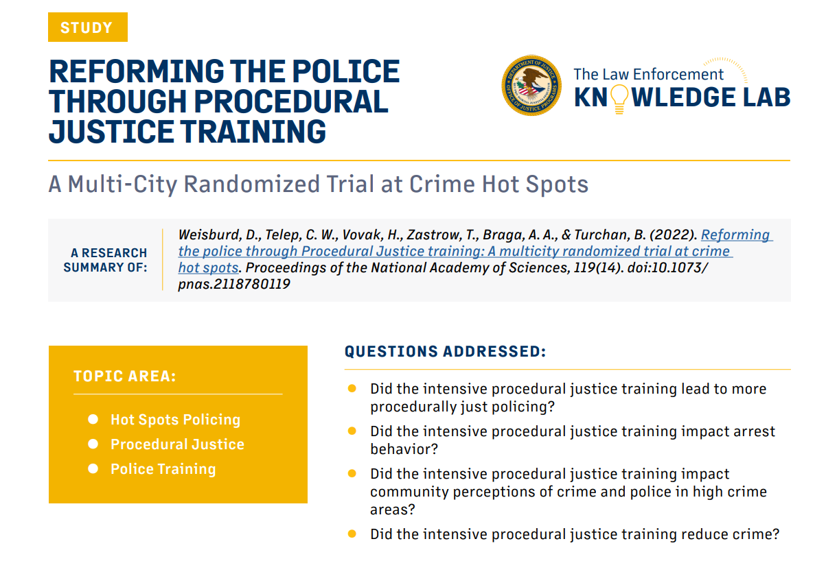 Digital Trust Resources - Law Enforcement Knowledge Lab