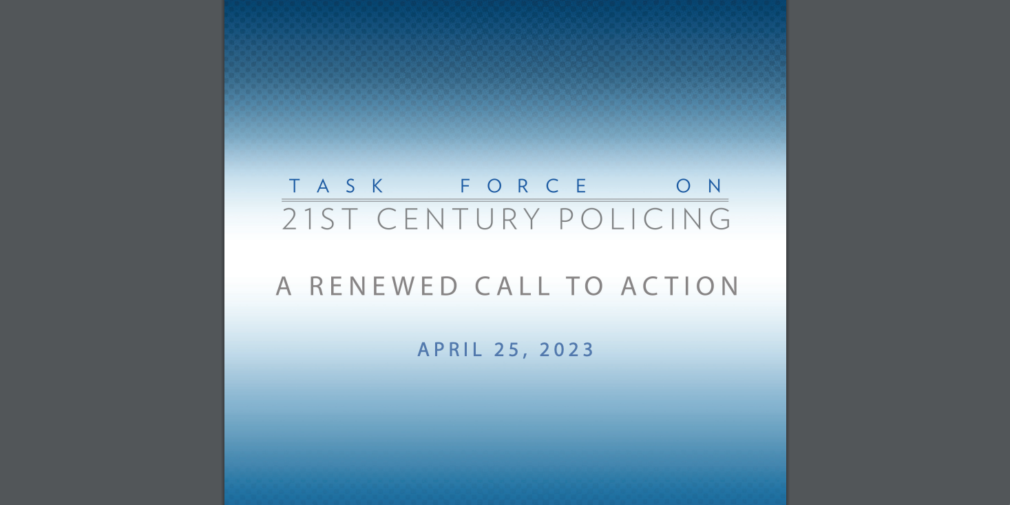 Task Force on 21st Century Policing – A Renewed Call to Action - Law ...